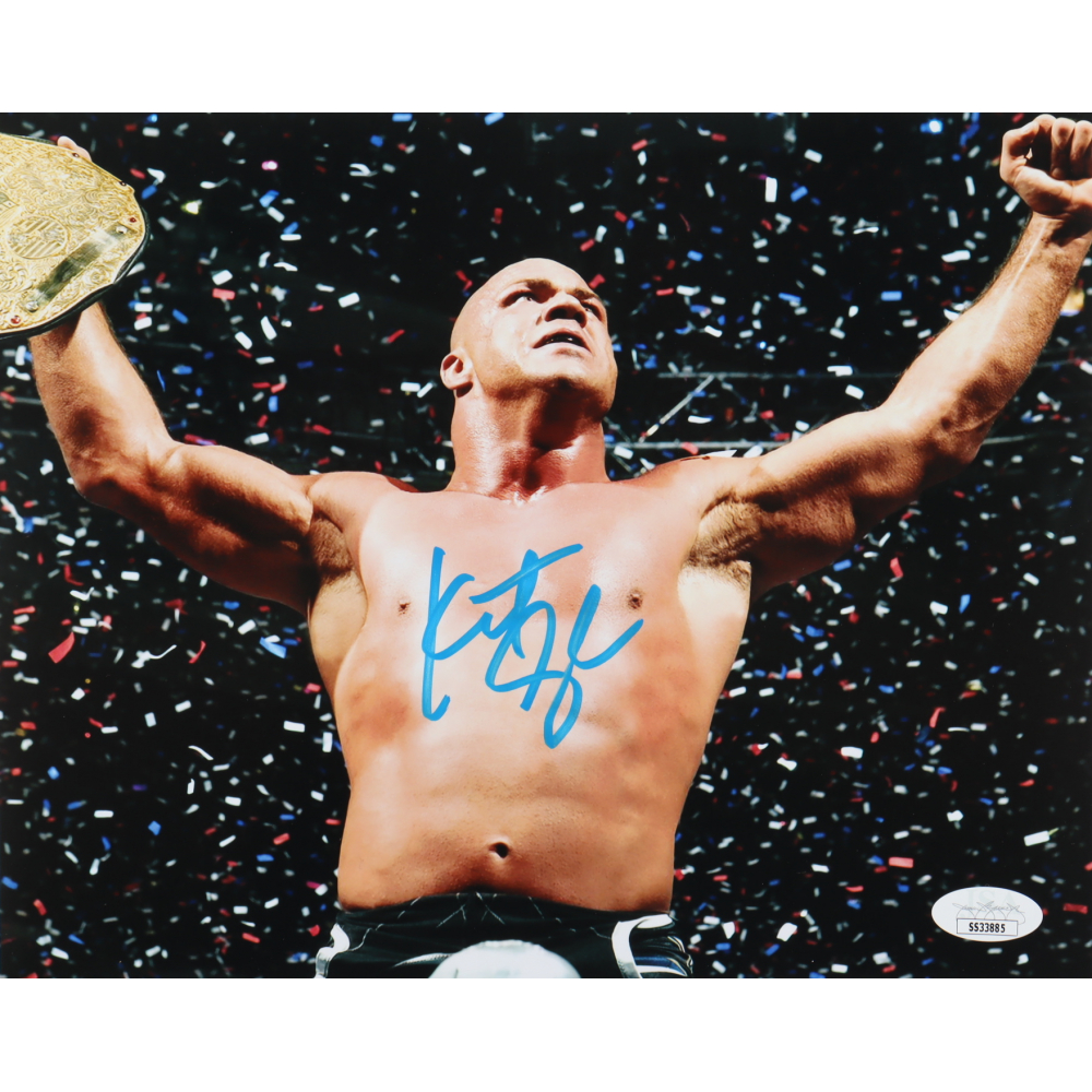 Kurt Angle Signed WWE 8x10 Photo (JSA) | Pristine Auction