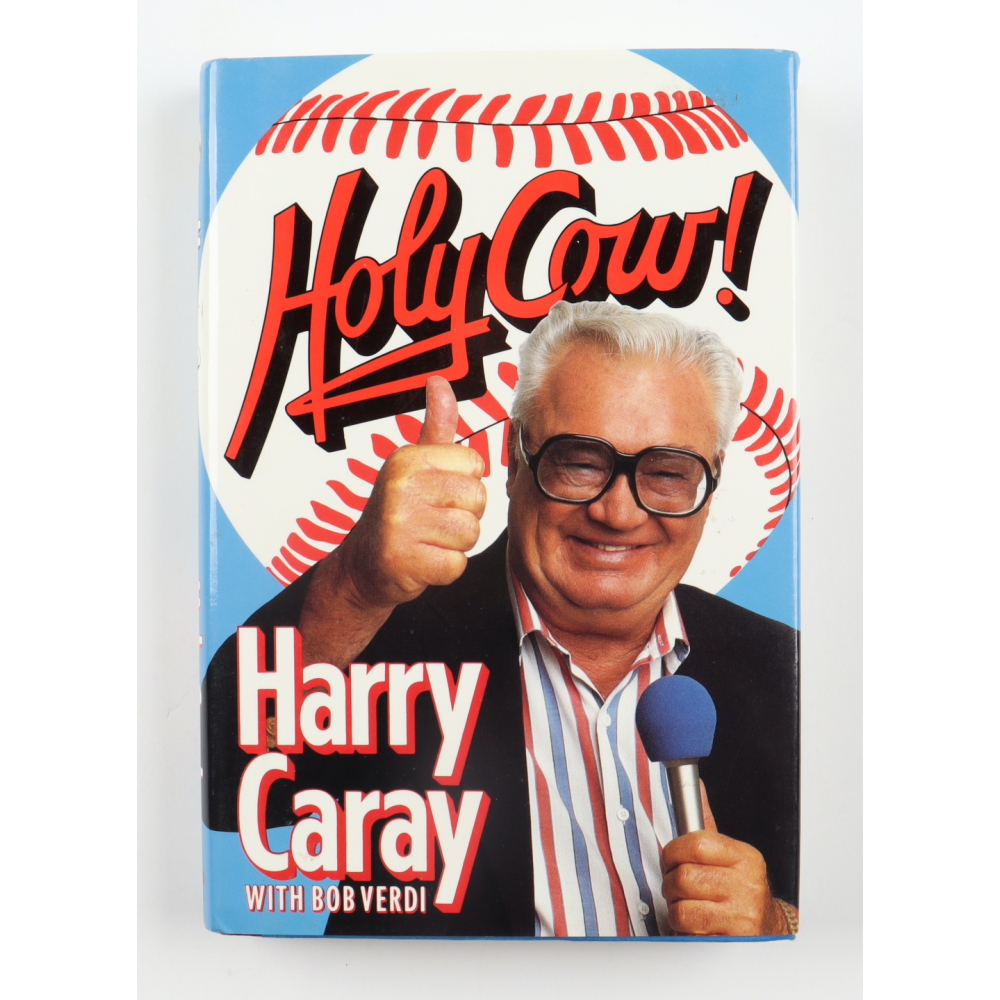 Harry Caray Signed "Holy Cow!" Hardcover Book Inscribed "Hi - Hope You ...