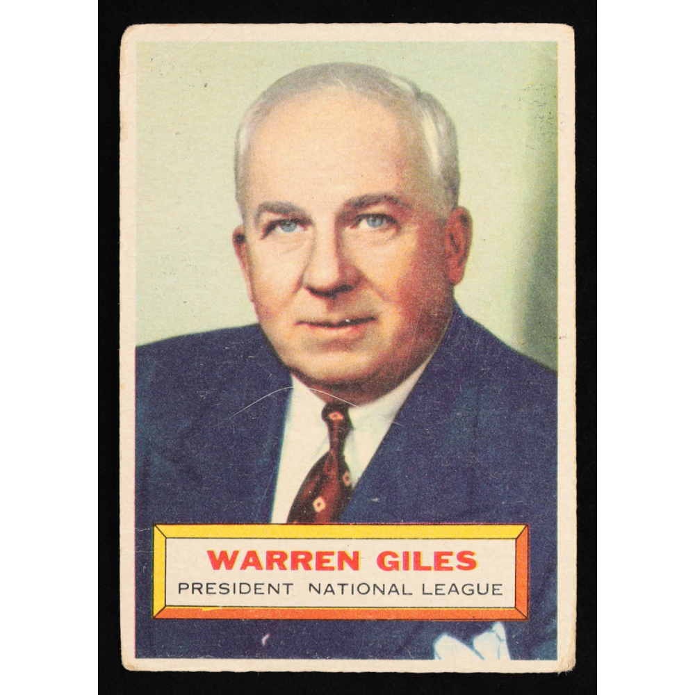 Warren Giles 1956 Topps #2 PRES DP | Pristine Auction