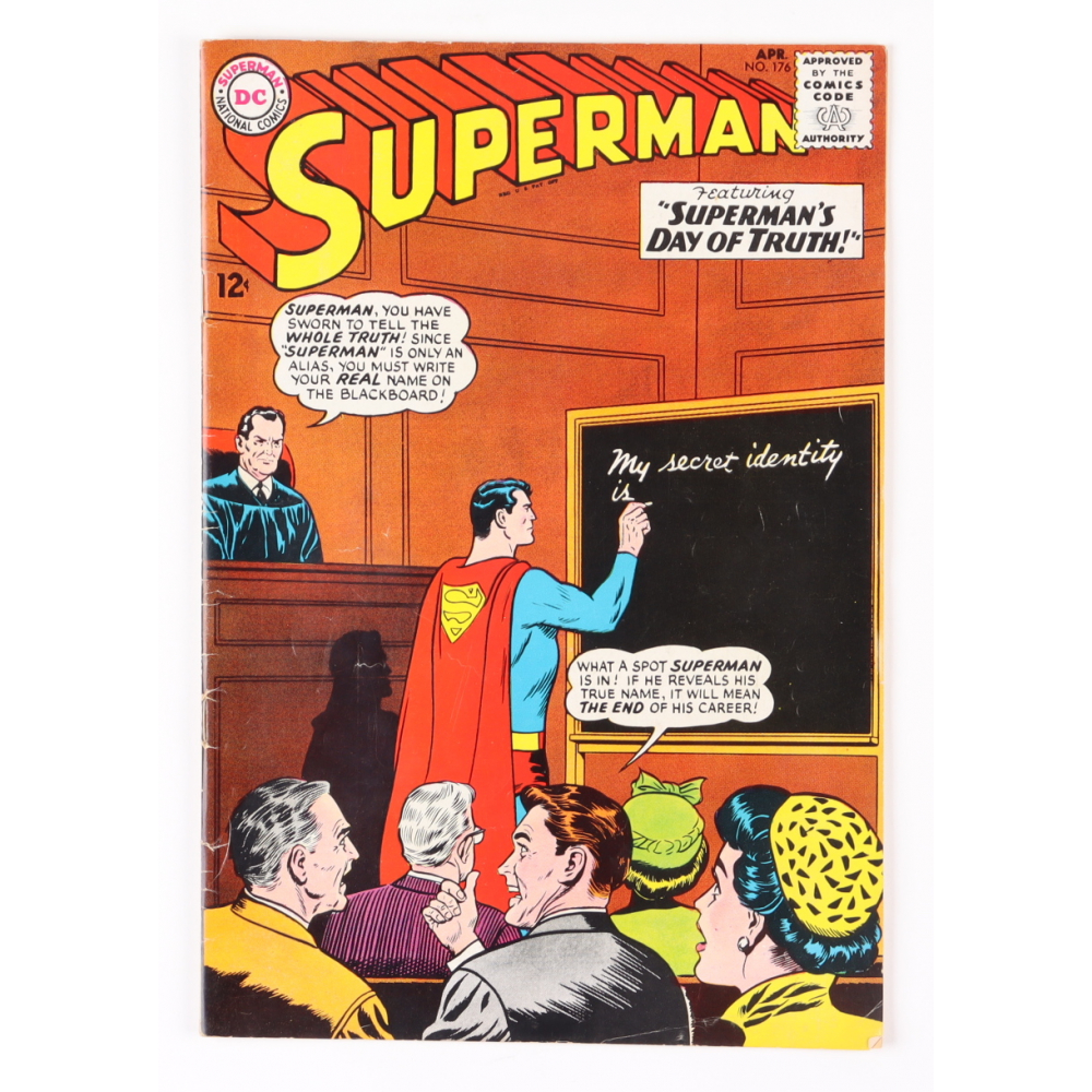 Vintage 1965 "Superman" Issue #176 DC Comic Book | Pristine Auction