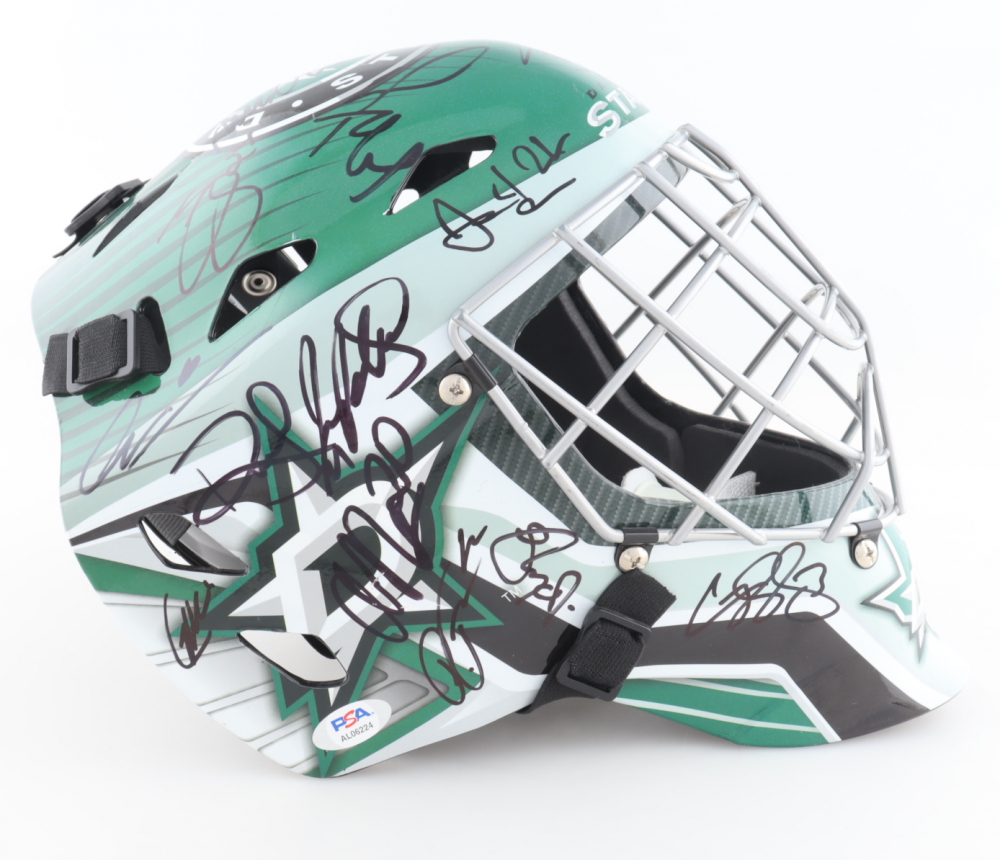 2016-2017 Stars Full-Size Goalie Mask Team-Signed by (22) with John ...
