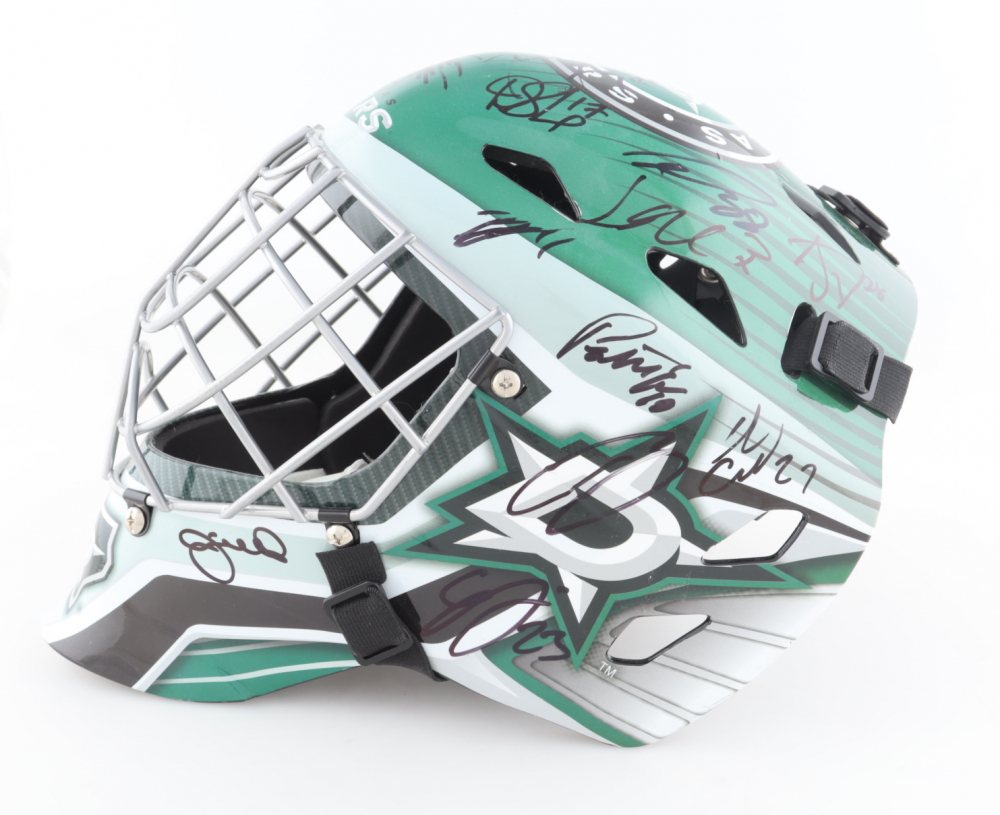 2016-2017 Stars Full-Size Goalie Mask Team-Signed by (22) with John ...
