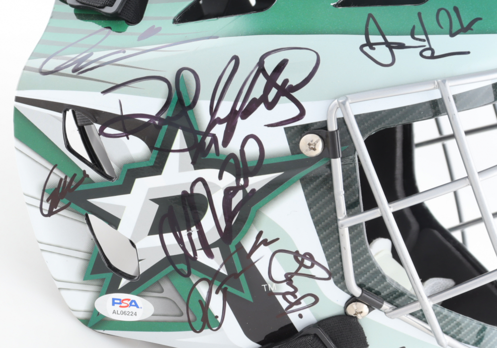 2016-2017 Stars Full-Size Goalie Mask Team-Signed by (22) with John ...
