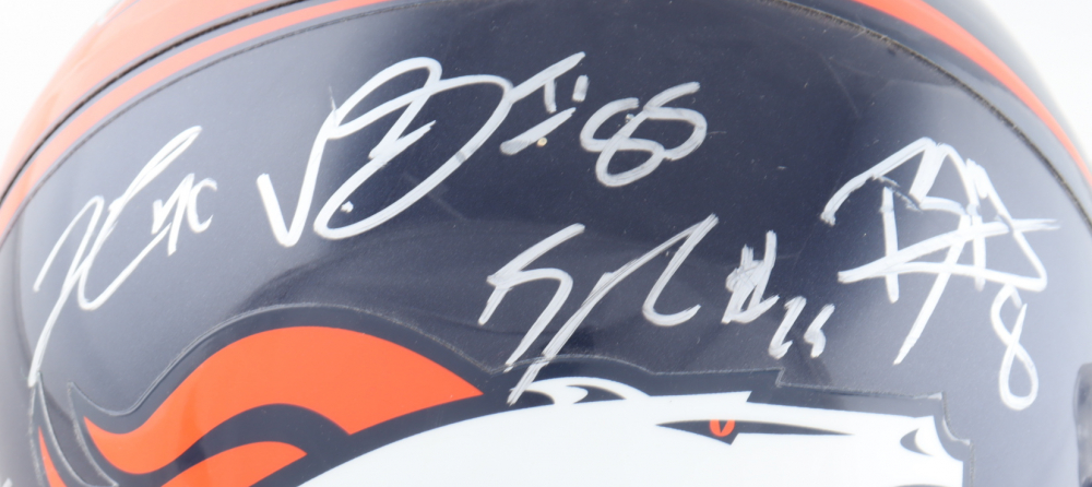 Broncos Full-Size Helmet Team-Signed by (19) with Brandon McManus, Cody ...