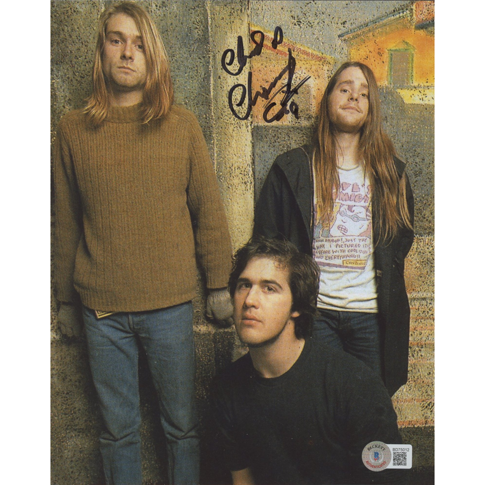 Chad Channing Signed "Nirvana" 8x10 Photo (Beckett) | Pristine Auction