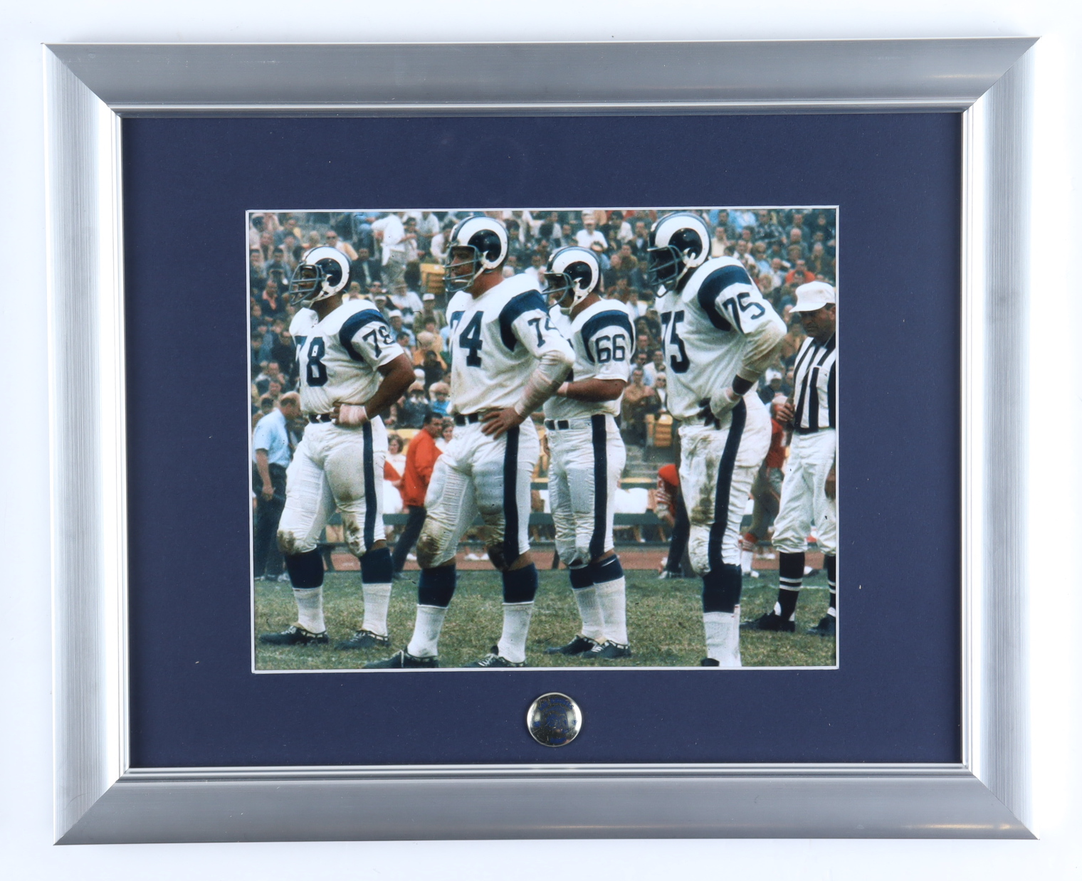 Rams "Fearsome Four" 13x16 Custom Framed Photo Display with 1960's ...
