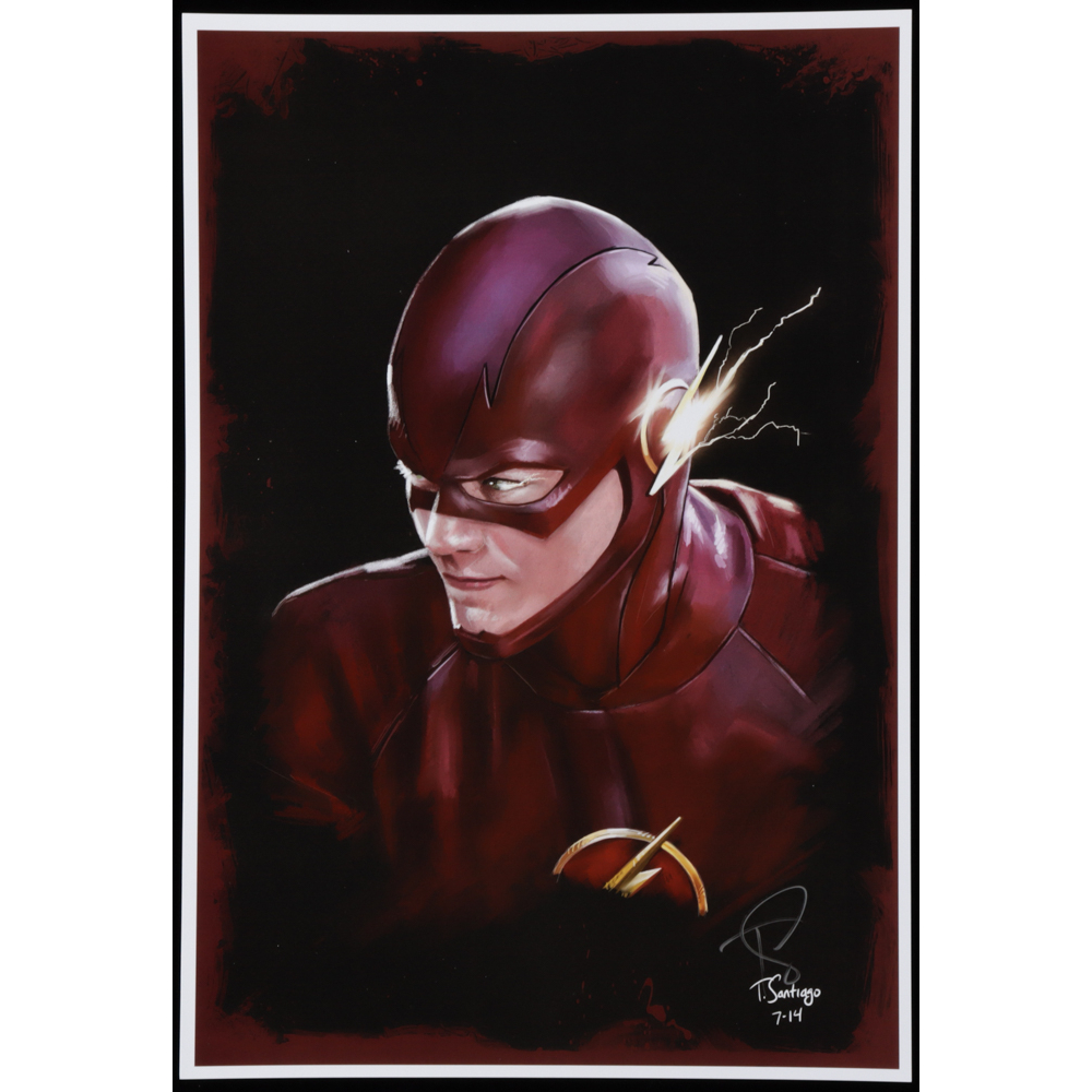 The Flash - DC Comics 13x19 Signed Lithograph by Tony Santiago (PA ...