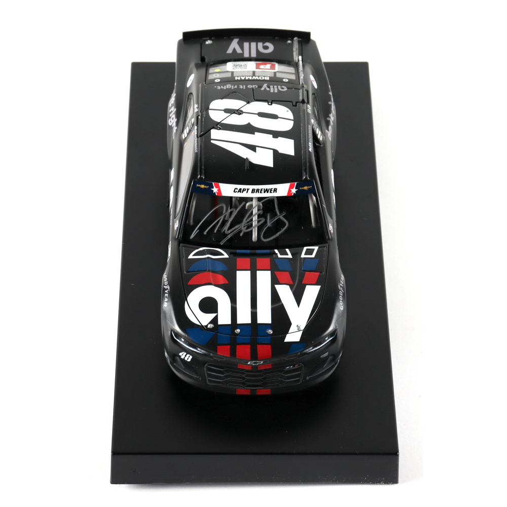 Alex Bowman Signed 2021 NASCAR #48 Ally Salutes Camaro - 1:24 Premium ...