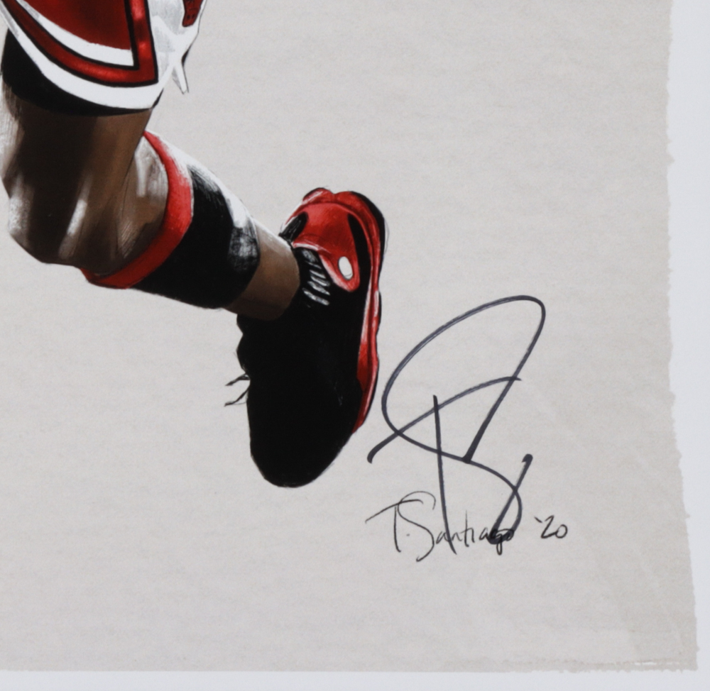 Tony Santiago - Michael Jordan - Bulls 13x19 Signed Lithograph (PA ...