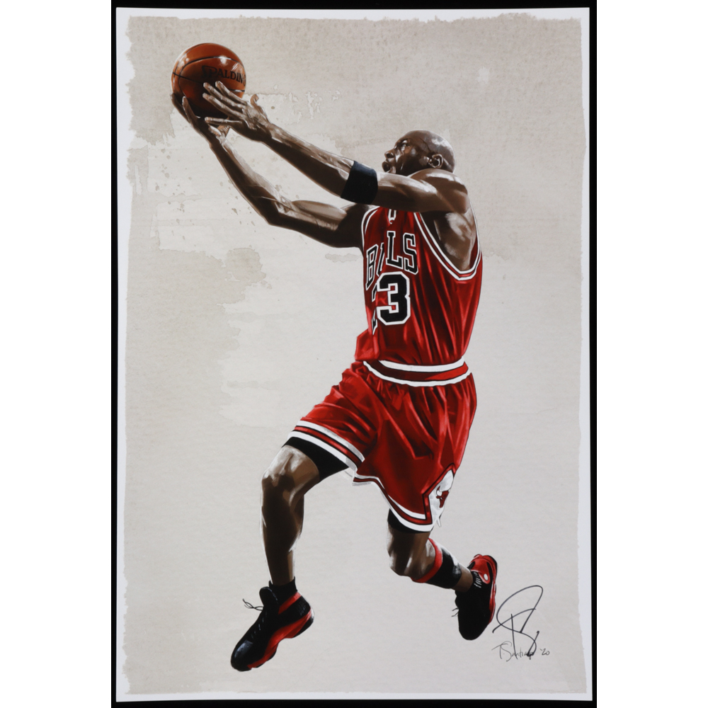 Tony Santiago - Michael Jordan - Bulls 13x19 Signed Lithograph (PA ...