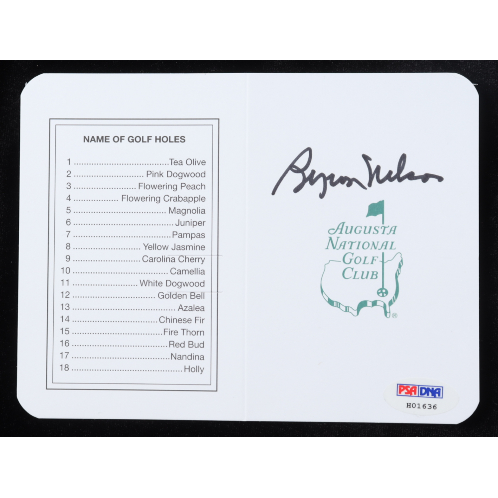 Byron Nelson Signed Augusta National Golf Club Scorecard (PSA ...