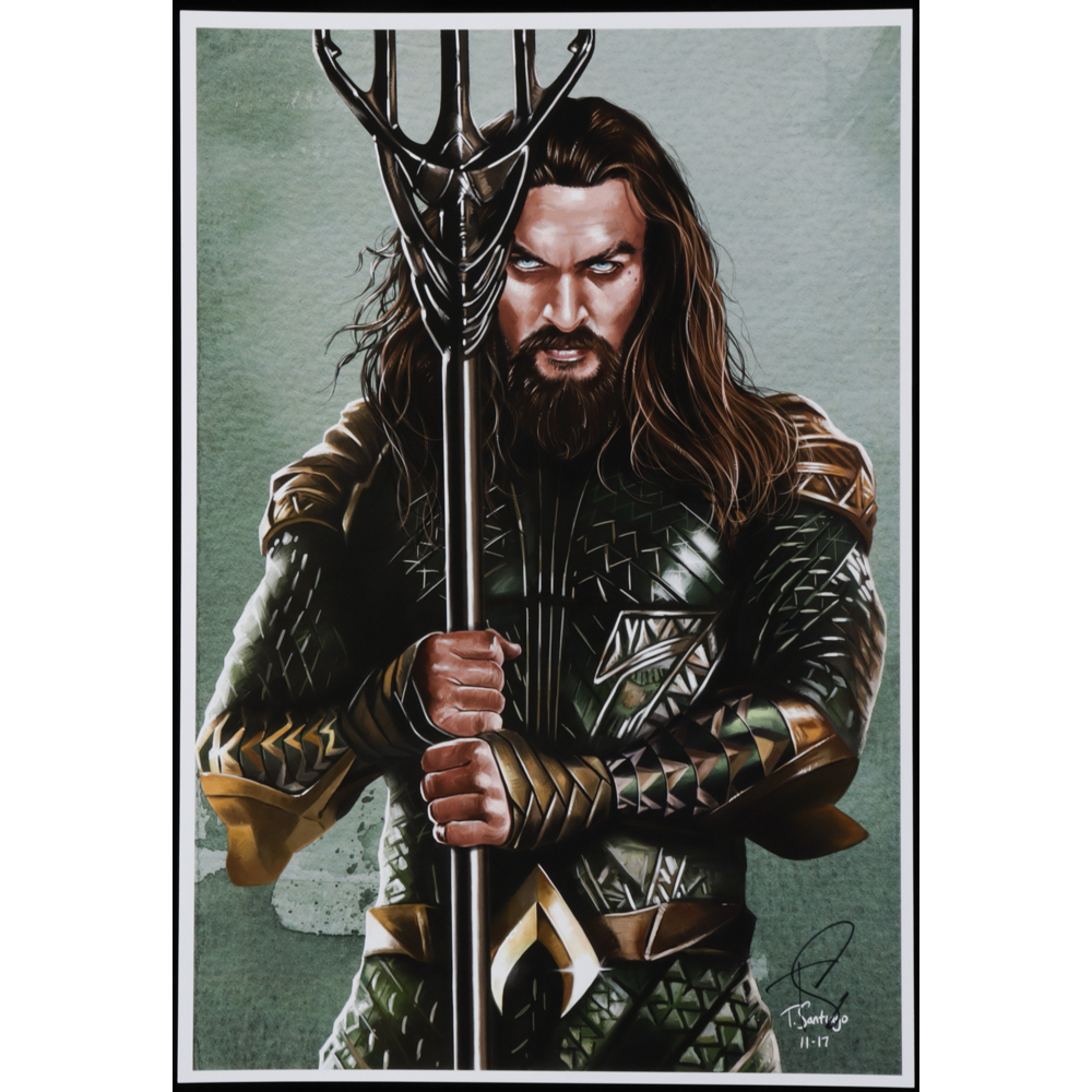 Aquaman | DC Comics 13x19 Signed Lithograph by Tony Santiago (PA ...