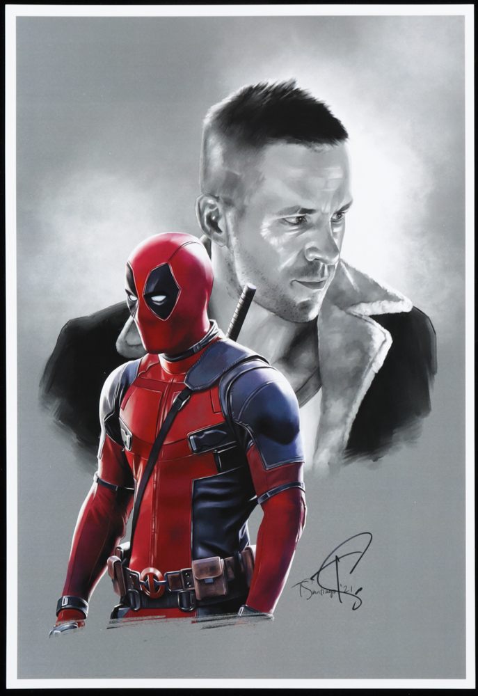 Deadpool - Marvel Comics 13x19 Signed Lithograph by Tony Santiago (PA ...