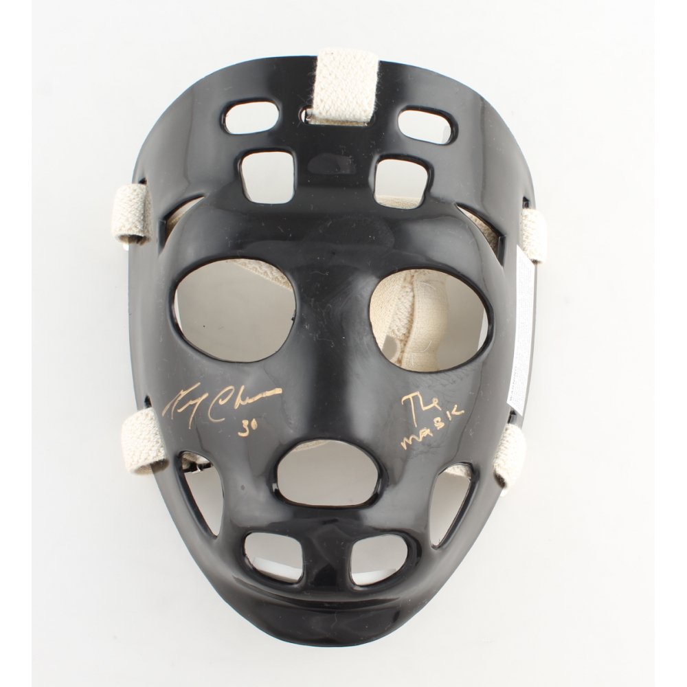 Gerry Cheevers Signed Throwback Goalie Mask Inscribed "The Mask ...