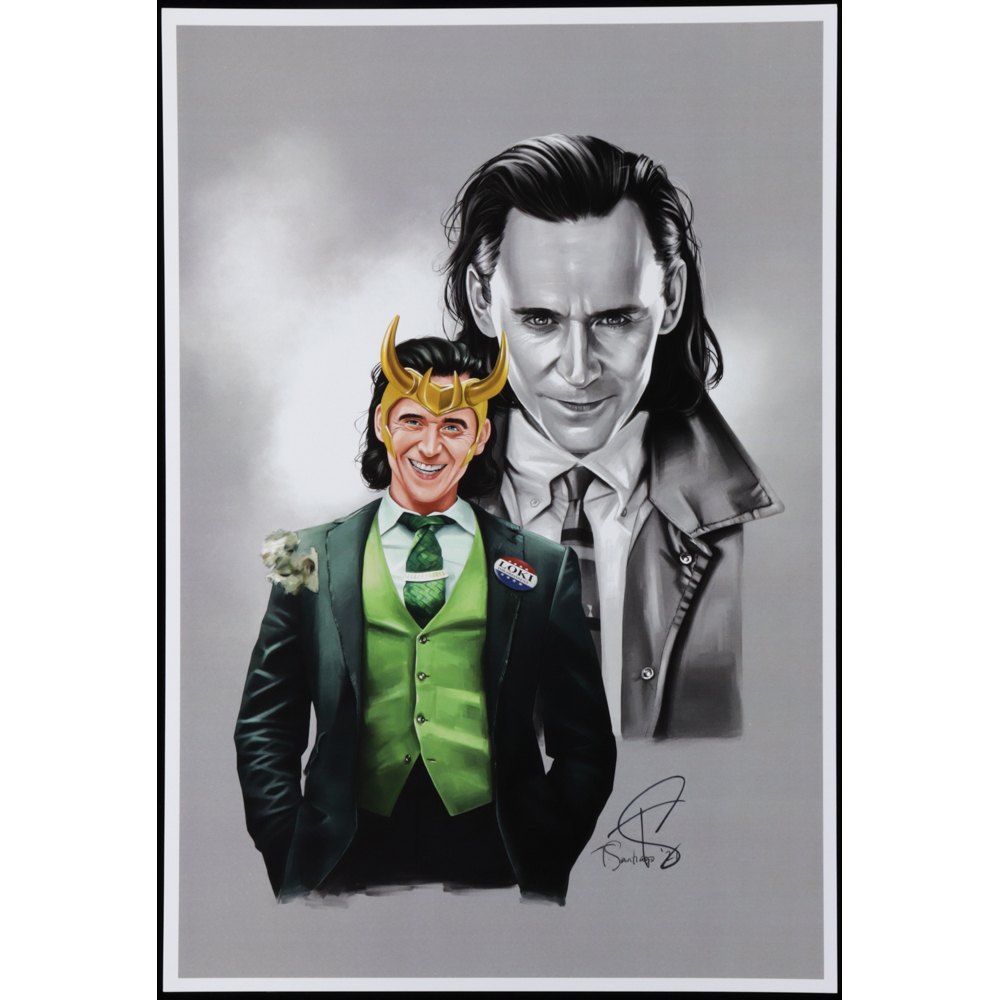 Loki - Marvel Comics 13x19 Signed Lithograph by Tony Santiago (PA ...