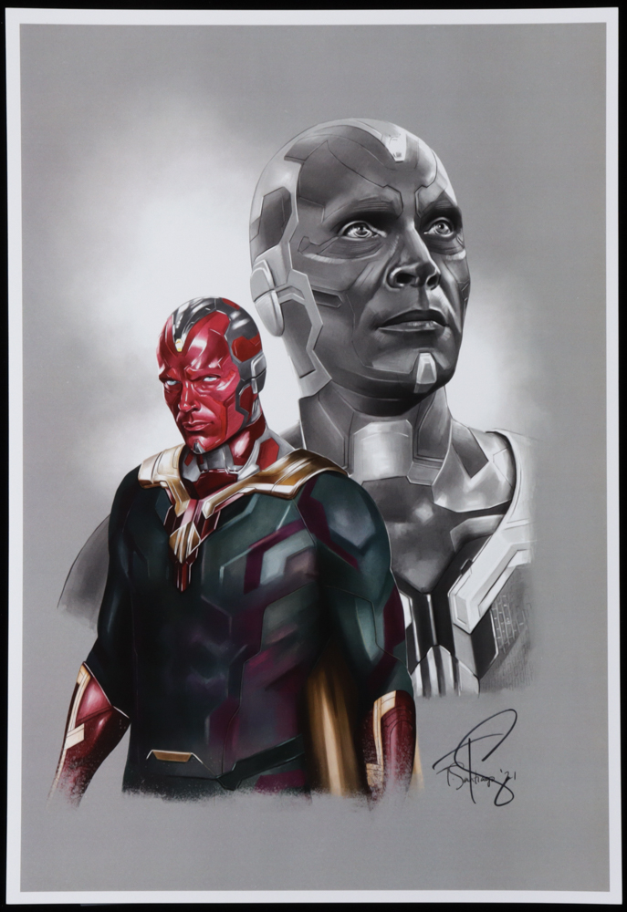 Vision - Marvel Comics 13x19 Signed Lithograph by Tony Santiago (PA ...