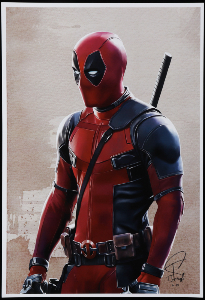 Tony Santiago - Deadpool - Marvel Comics 13x19 Signed Lithograph (PA ...