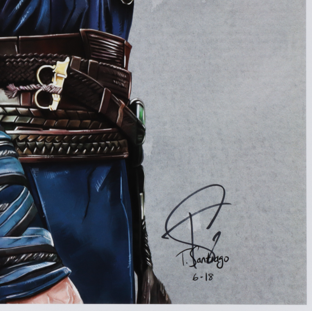 Doctor Strange Marvel Comics 13x19 Signed Lithograph By Tony Santiago