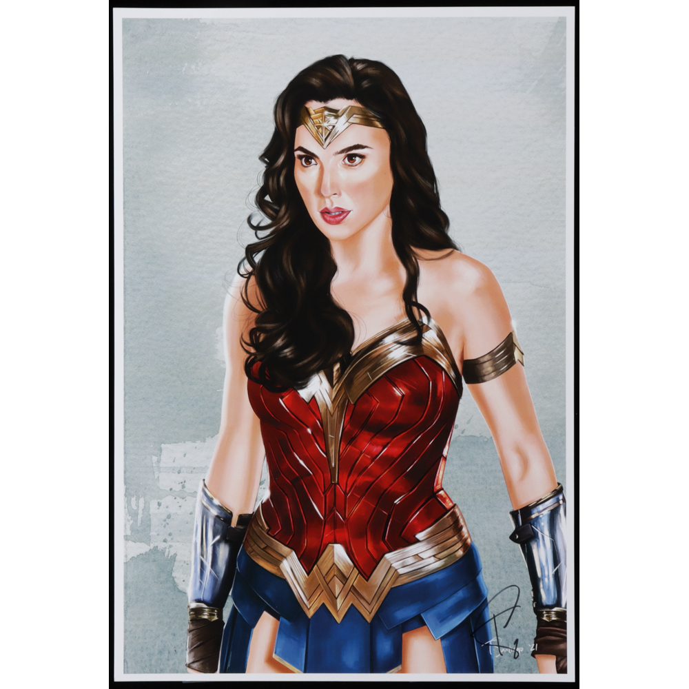 Wonder Woman Dc Comics 13x19 Signed Lithograph By Tony Santiago Pa
