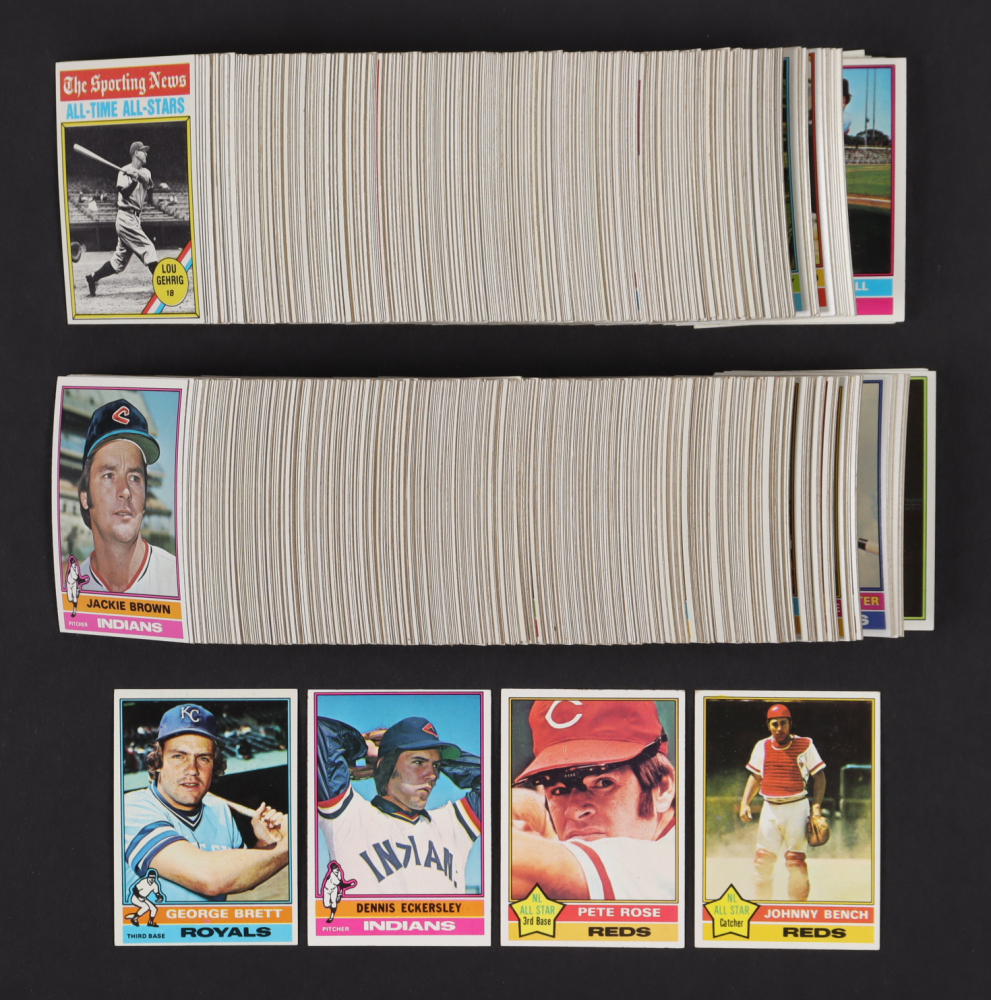 1976 Topps Baseball Complete Set of (660) Cards with George Brett #19 ...
