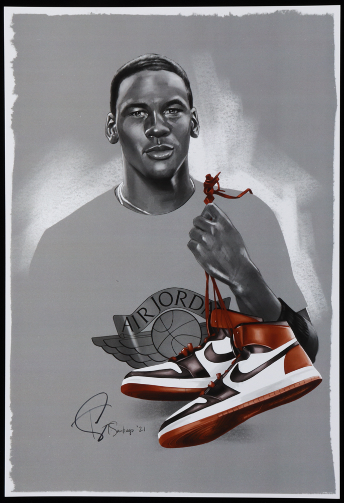 Tony Santiago - Michael Jordan - Bulls 13x19 Signed Lithograph (PA ...