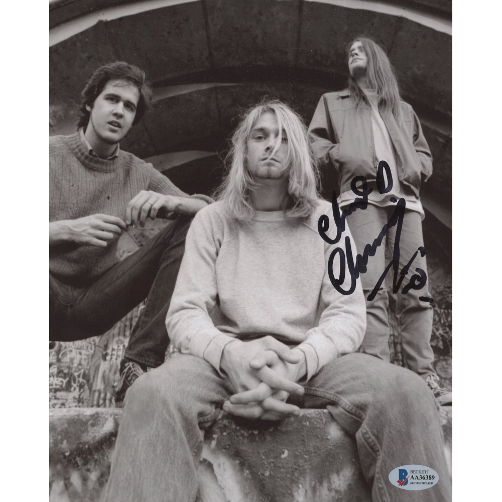 Chad Channing Signed "Nirvana" 8x10 Photo (Beckett) | Pristine Auction