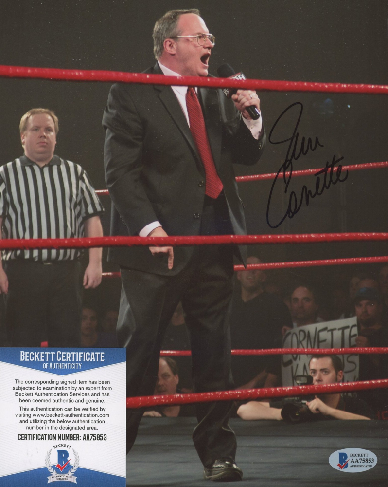 Jim Cornette Signed WWE 8x10 Photo (Beckett) | Pristine Auction