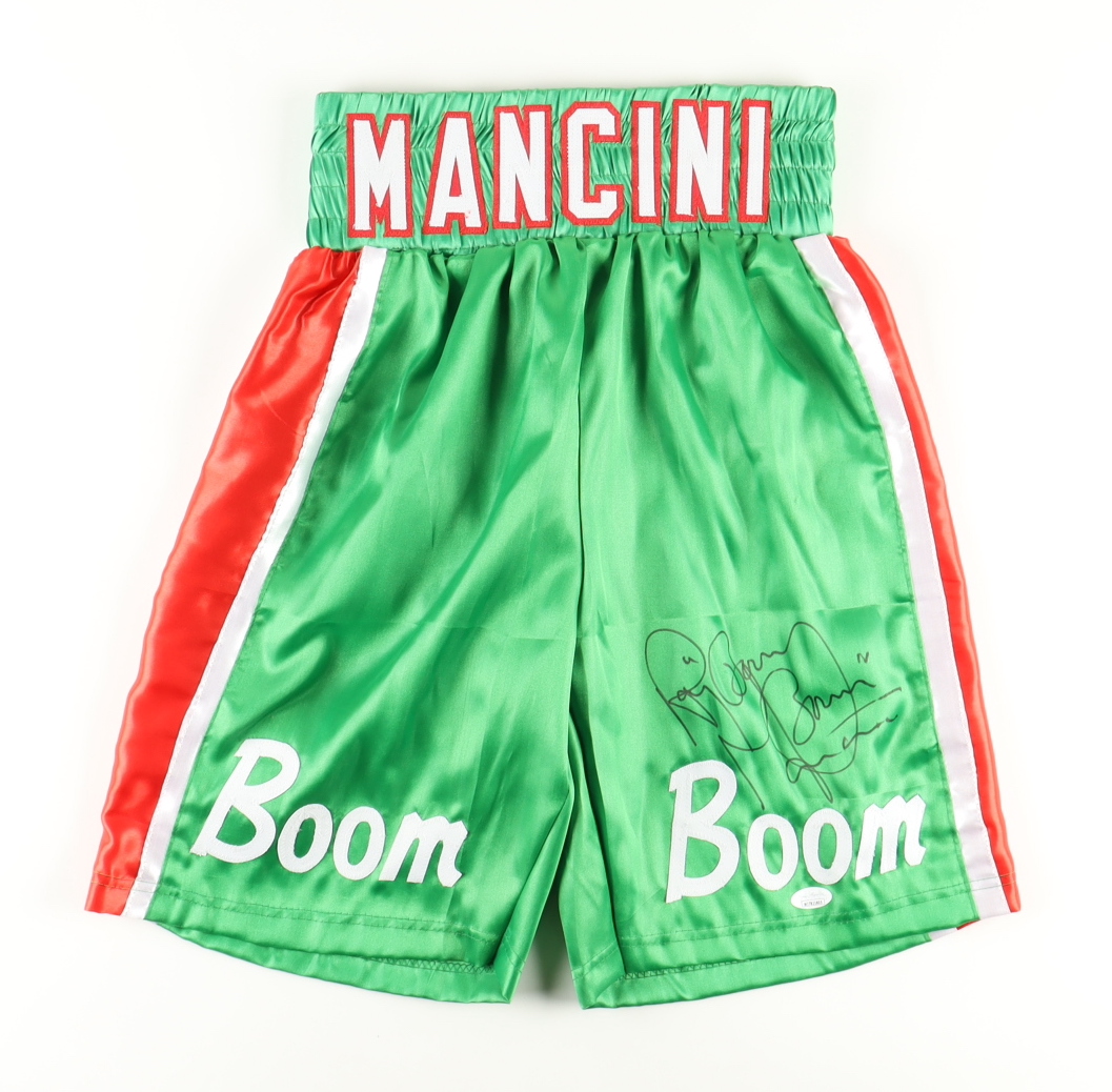 Ray "Boom Boom" Mancini Signed Boxing Trunks (JSA) | Pristine Auction