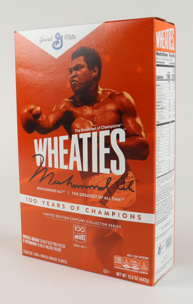 Wheaties LE Muhammad Ali Century Collector Series Cereal Box | Barnebys