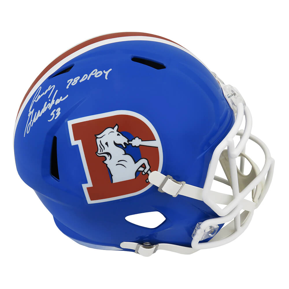 Randy Gradishar Signed Broncos Full-Size Throwback Speed Helmet ...