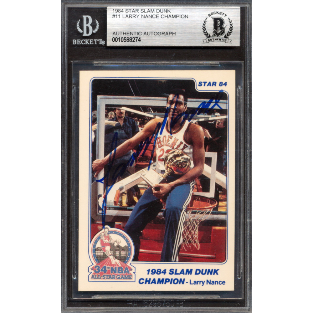 Larry Nance Signed 1984 Star Slam Dunk #7 (BGS) | Pristine Auction