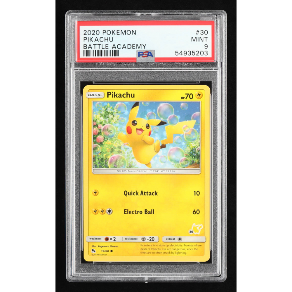 Pikachu 2019 Pokemon Sun and Moon Hidden Fates #19 (PSA 9) | Pristine ...