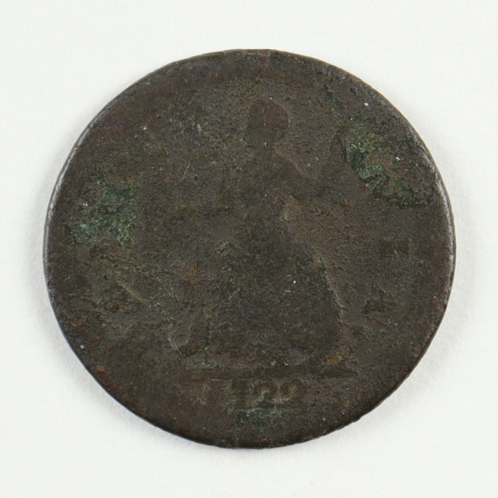 George I 1720 Great Britain Farthing Colonial Copper Coin | Pristine ...