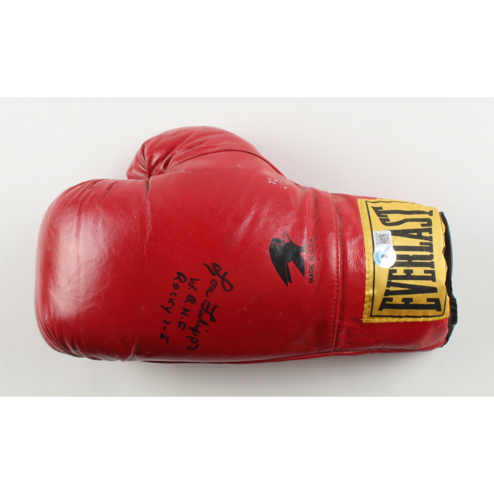 Lou Filippo Signed Everlast Boxing Glove Inscribed "W.B.H.F" & "Rocky 1 ...