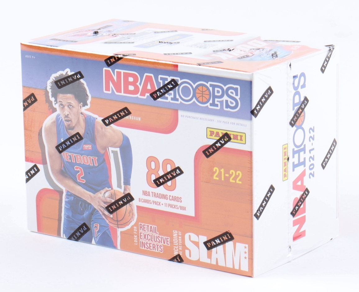 2021-22 Panini NBA Hoops Basketball Blaster Box with (11) Packs ...