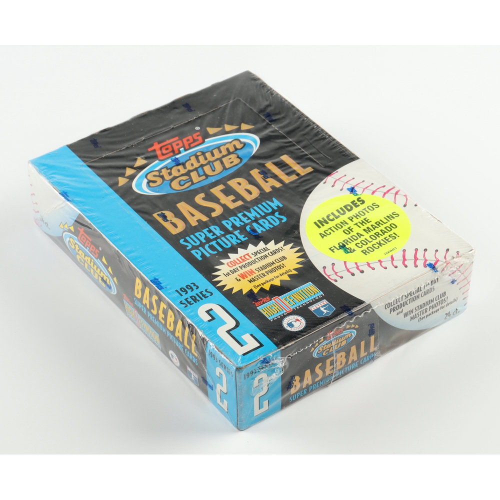 1993 Topps Stadium Club Series 2 Baseball Hobby Box with (24) Packs | Pristine Auction