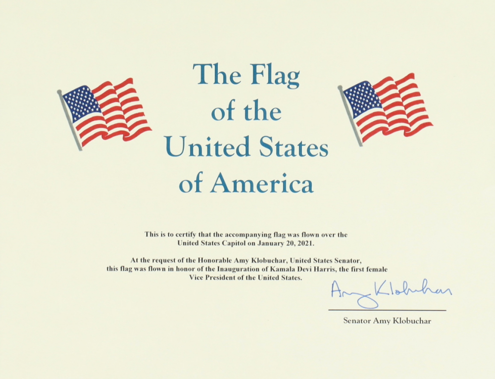 American Flag Flown Over the Capitol on January 20, 2021 (Architect of ...