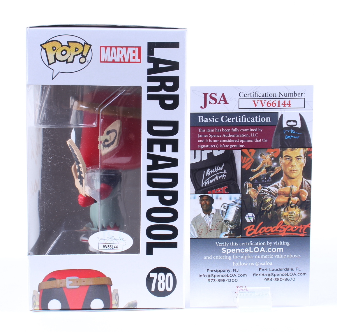 T.J. Miller Signed "Deadpool" #780 LARP Deadpool Funko Pop! Vinyl ...