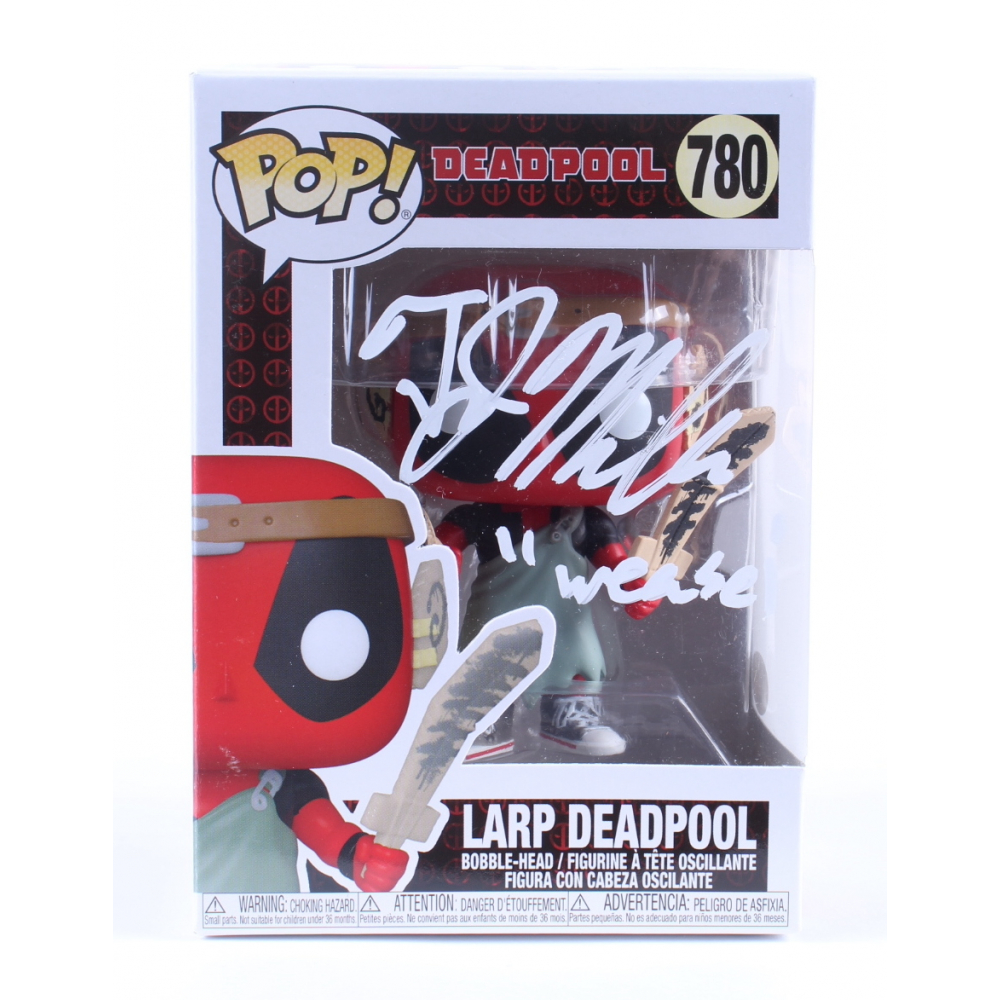 T.J. Miller Signed "Deadpool" #780 LARP Deadpool Funko Pop! Vinyl ...