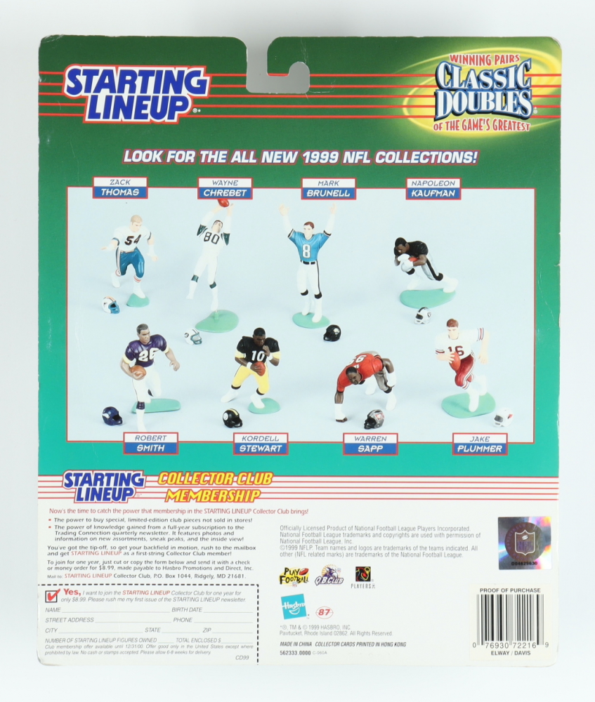 John Elway & Terrell Davis Broncos 1998 Series Starting Lineup ...