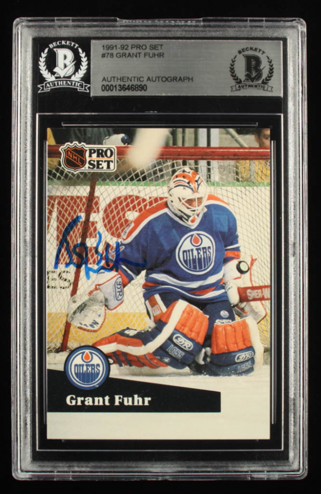 Grant Fuhr Signed 1991-92 Pro Set #78 (BGS) | Pristine Auction