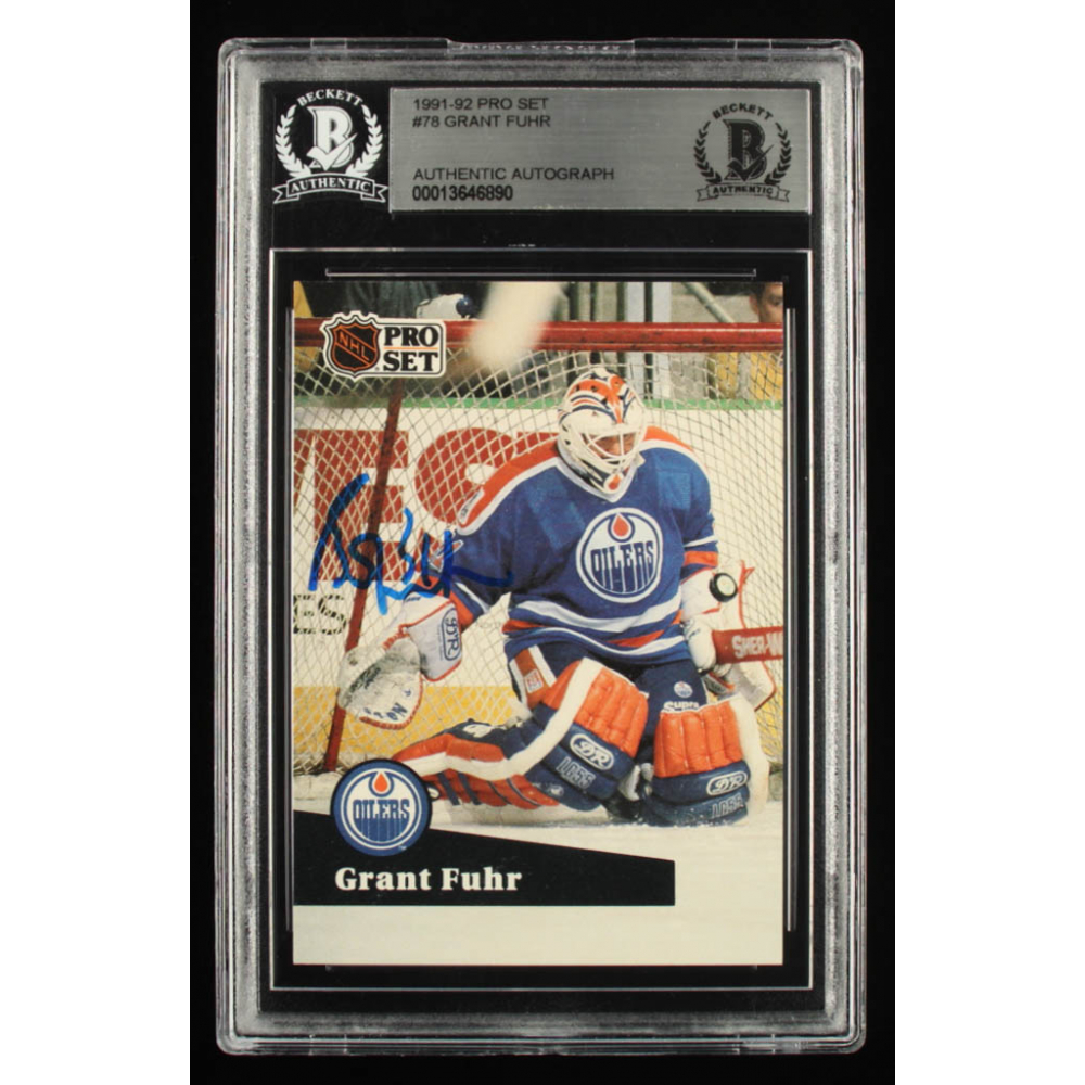 Grant Fuhr Signed 1991-92 Pro Set #78 (BGS) | Pristine Auction
