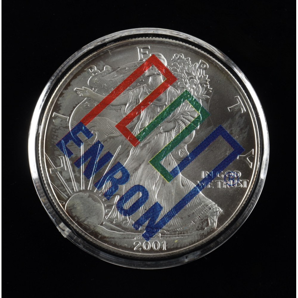 2001 American Silver Eagle "Enron" $1 One Dollar Coin | Pristine Auction