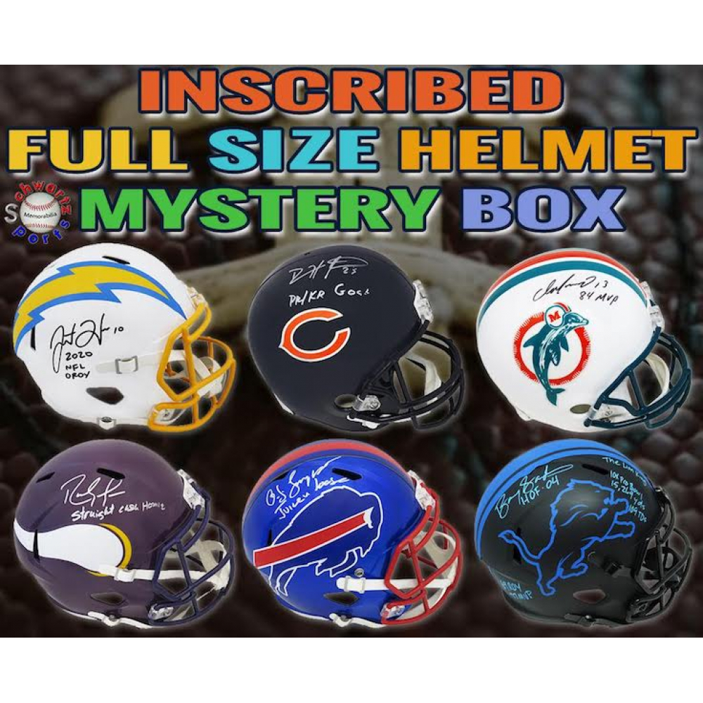 Schwartz Sports INSCRIBED Full-Size Helmet Signed Mystery Box - Series ...