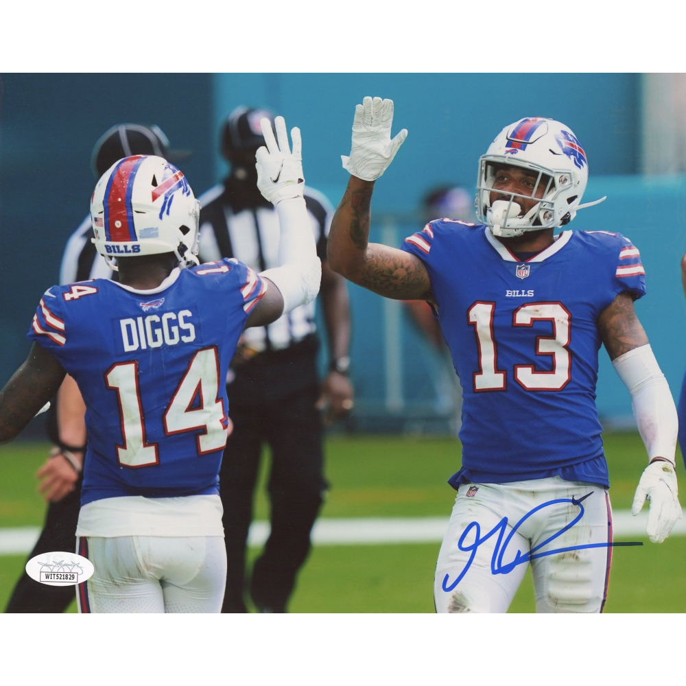 Gabriel Davis Signed Bills 8x10 Photo (JSA) | Pristine Auction