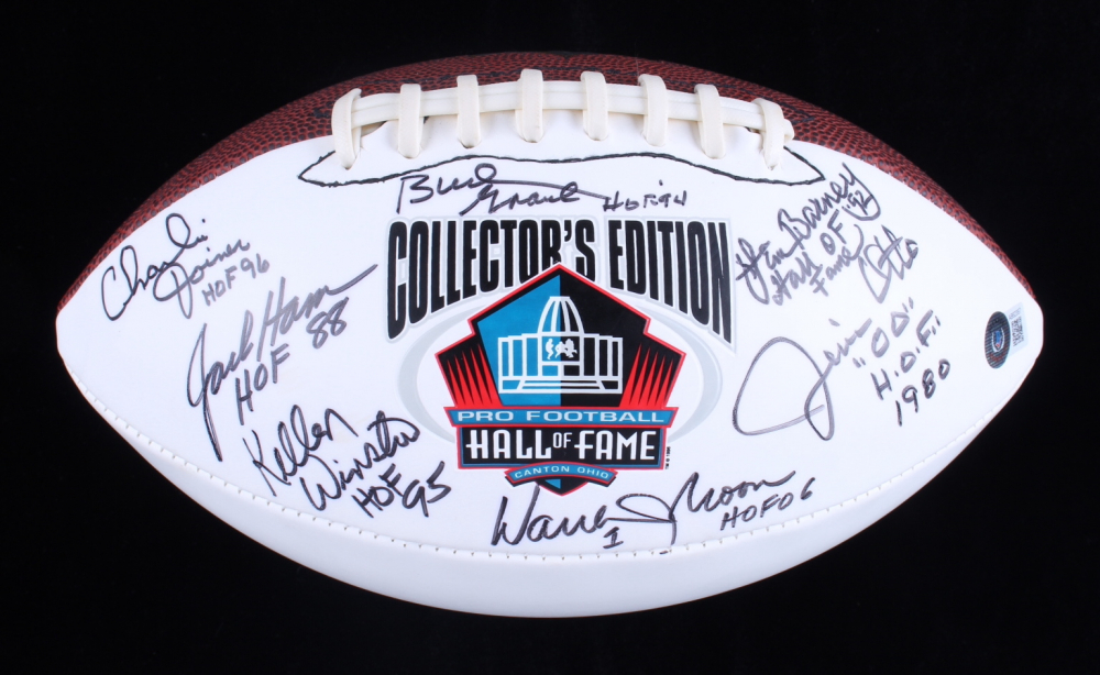 NFL Hall of Famers Signed Hall of Fame Logo Collectors Edition Football ...