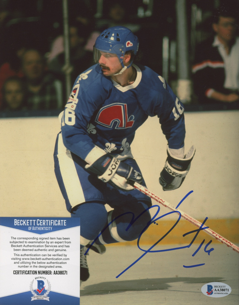 Michel Goulet Signed Nordiques 8x10 Photo (Beckett) | Pristine Auction