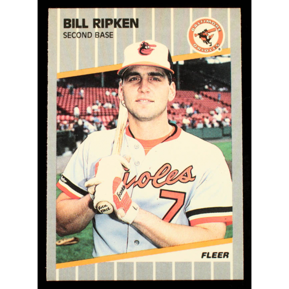 Bill Ripken 1989 Fleer #616A / Rick Face Written On Knob of Bat ...