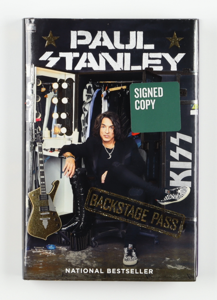 Paul Stanley Signed "Backstage Pass" Hardcover Book (Beckett ...