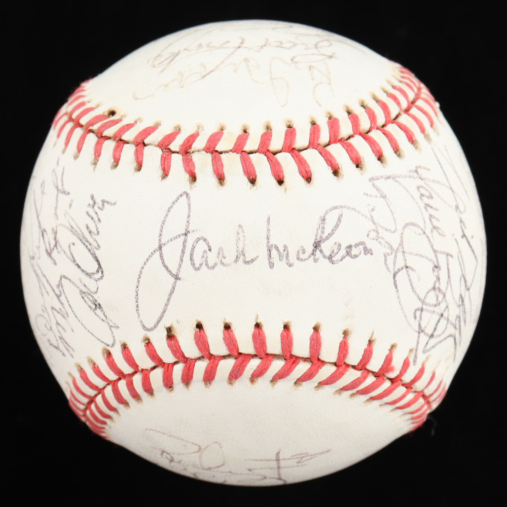 Reds Team-Signed ONL Baseball Signed By (27) with Barry Larkin, Ken ...